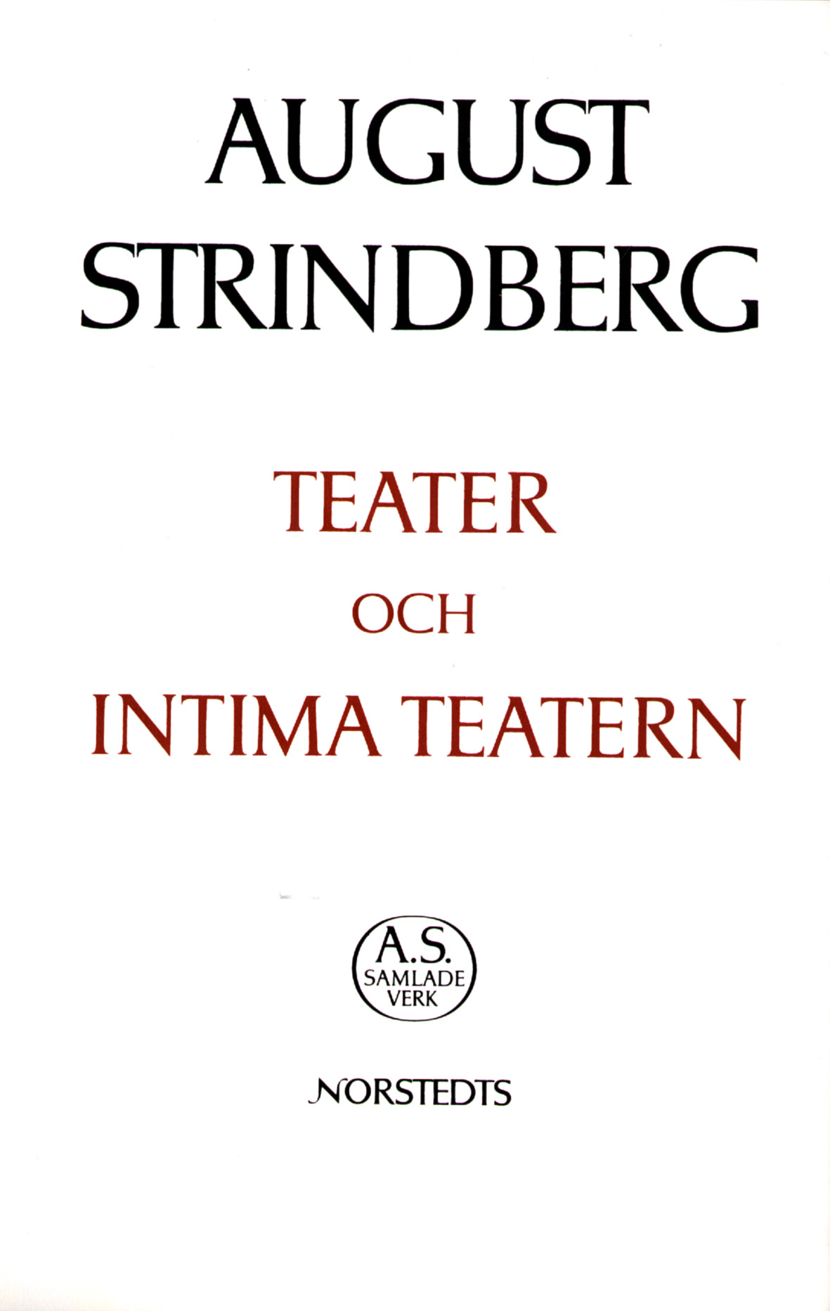 Teater och Intima teatern | August Strindberg | Pocket